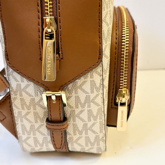 Michael Kors | Bags | Michael Kors Jaycee Mini Backpack Mk Vanilla ...